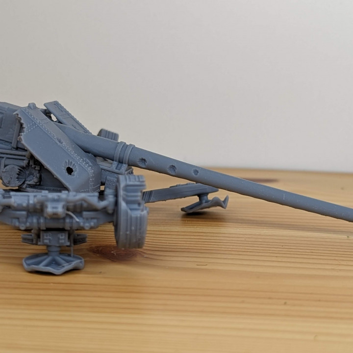 3D Printable Destroyed Pak 44 - 128mm anti-tank gun (Germany, WW2) by ...