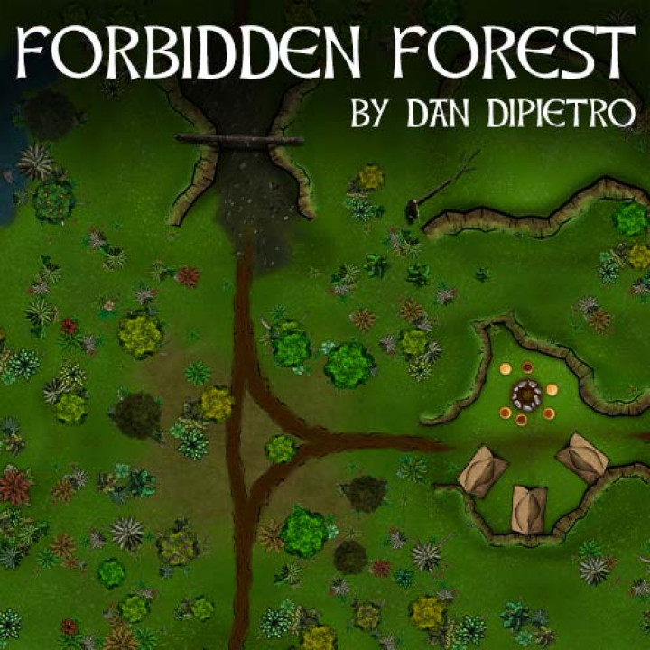 3D Printable Forbidden Forest - Modular Digital Fantasy DnD Terrain ...