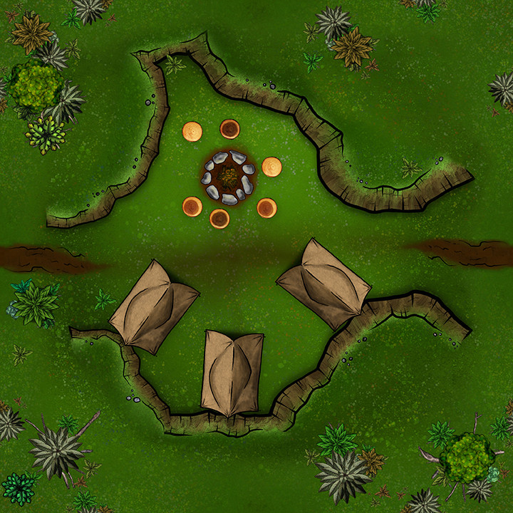 3D Printable Forbidden Forest - Modular Digital Fantasy DnD Terrain ...