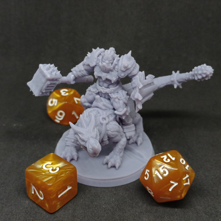 3D Printable Fire and Iron - Drake Rider A by Imagine Minis