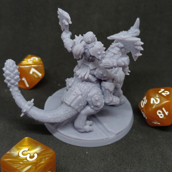 3D Printable Fire and Iron - Drake Rider B by Imagine Minis