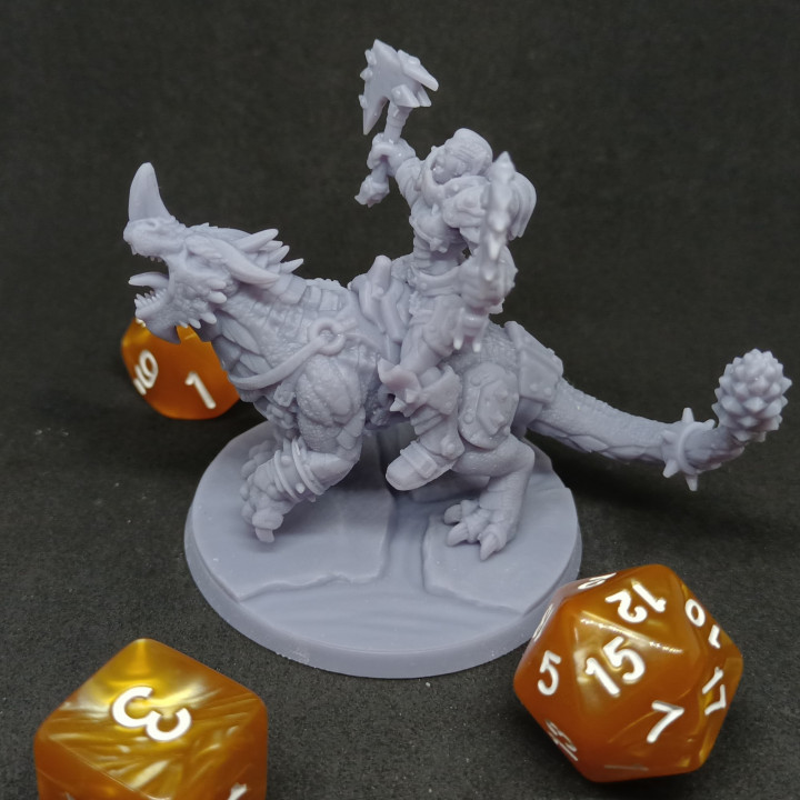 3D Printable Fire and Iron - Drake Rider B by Imagine Minis