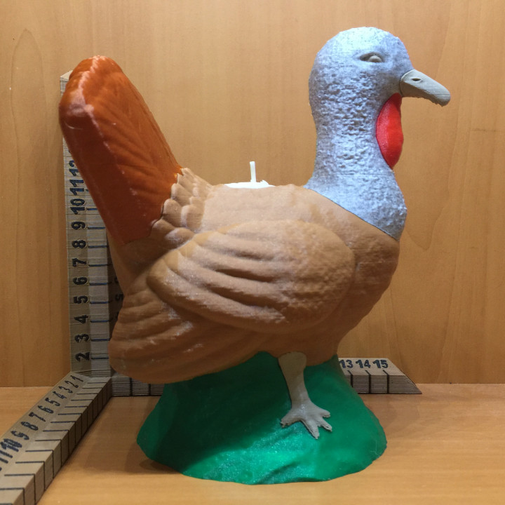 3D Printable Turkey Tea Light by Star Labs 3D, LLC