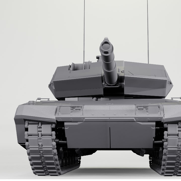 3D Printable Leopard 2A7 ESPACE with 130mm gun by The Military ...
