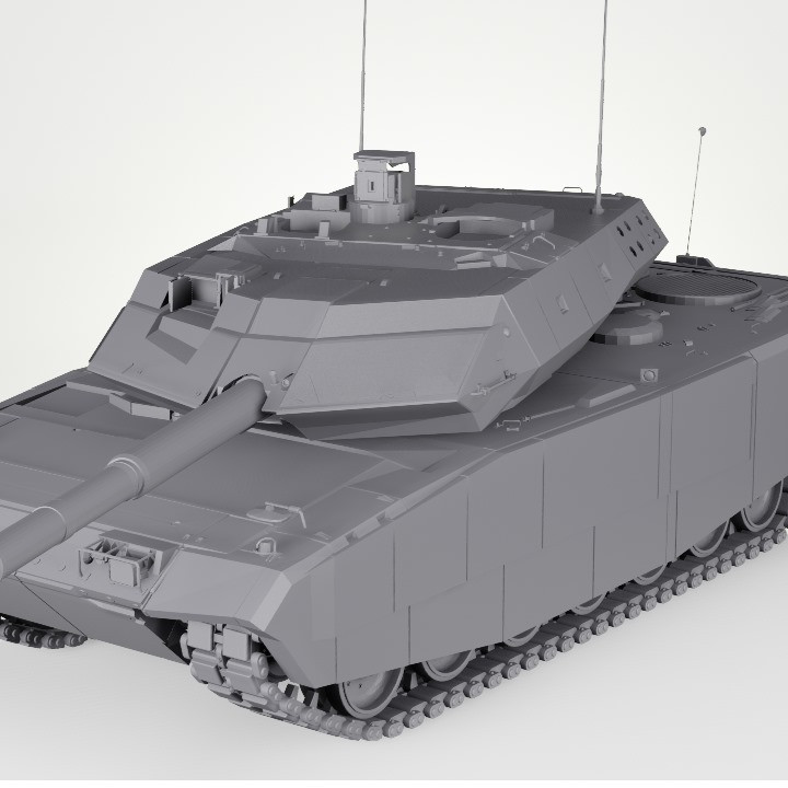 3D Printable Leopard 2A7 ESPACE with 130mm gun by The Military ...