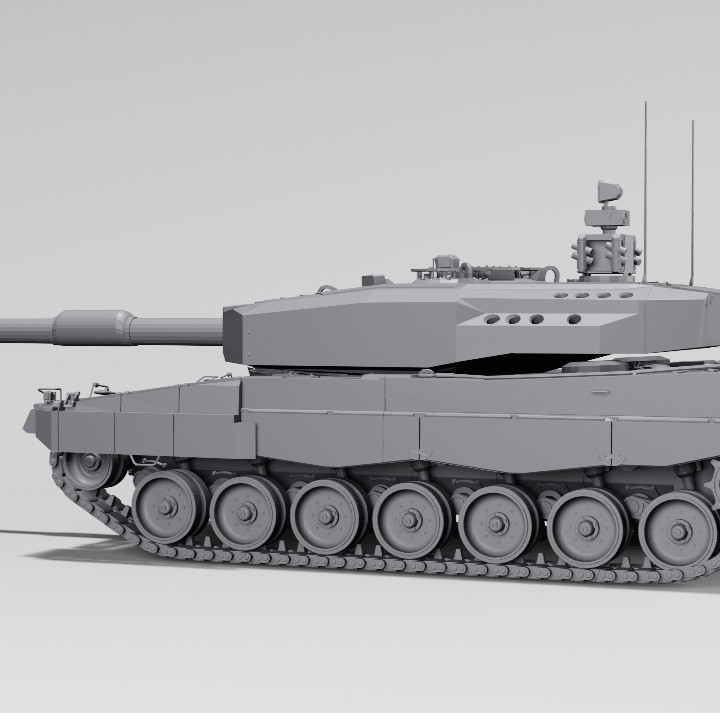 3D Printable Leopard 2 Pz. 87 with 140mm gun by The Military Industrial ...