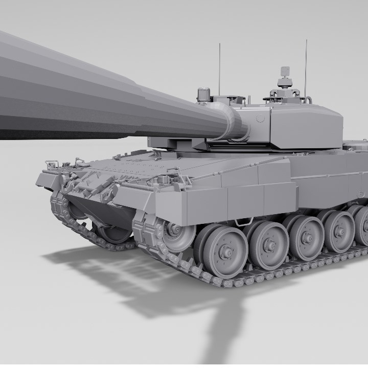 3D Printable Leopard 2 Pz. 87 with 140mm gun by The Military Industrial ...