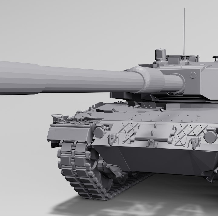 3D Printable Leopard 2 Pz. 87 with 140mm gun by The Military Industrial ...