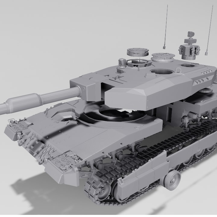 3D Printable Leopard 2 Pz. 87 with 140mm gun by The Military Industrial ...