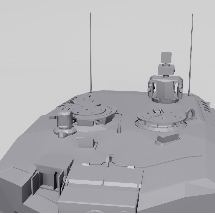 3D Printable Leopard 2 Pz. 87 with 140mm gun by The Military Industrial ...