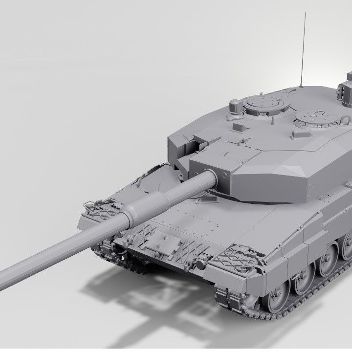 3D Printable Leopard 2 Pz. 87 with 140mm gun by The Military Industrial ...