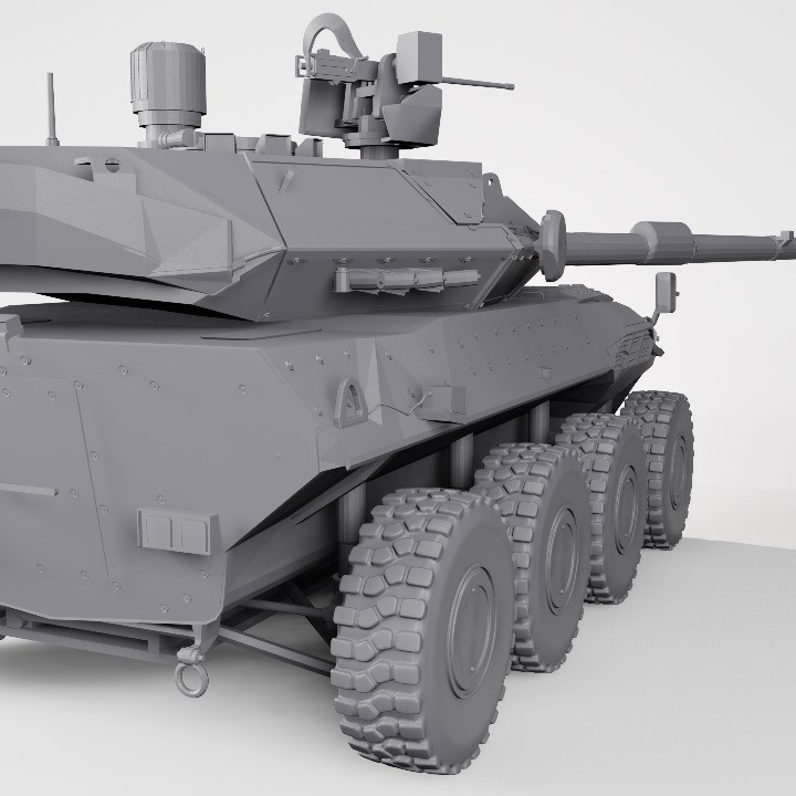 3D Printable B2 Centauro with Hitfact turret by The Military Industrial ...