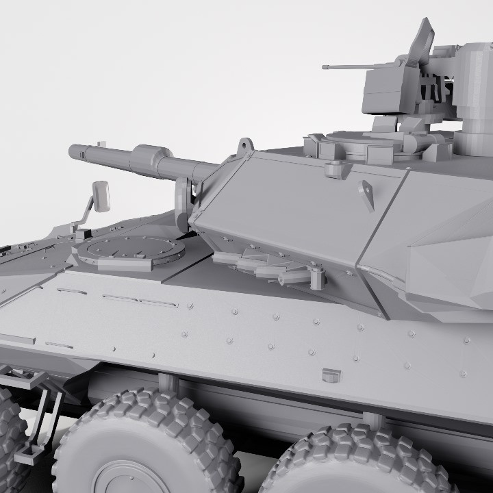 3D Printable B2 Centauro with Hitfact turret by The Military Industrial ...