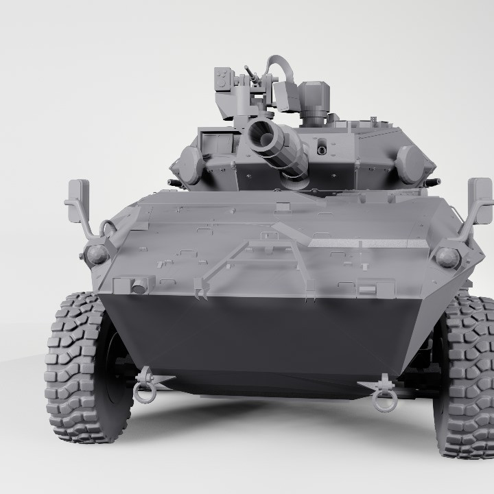 3D Printable B2 Centauro with Hitfact turret by The Military Industrial ...