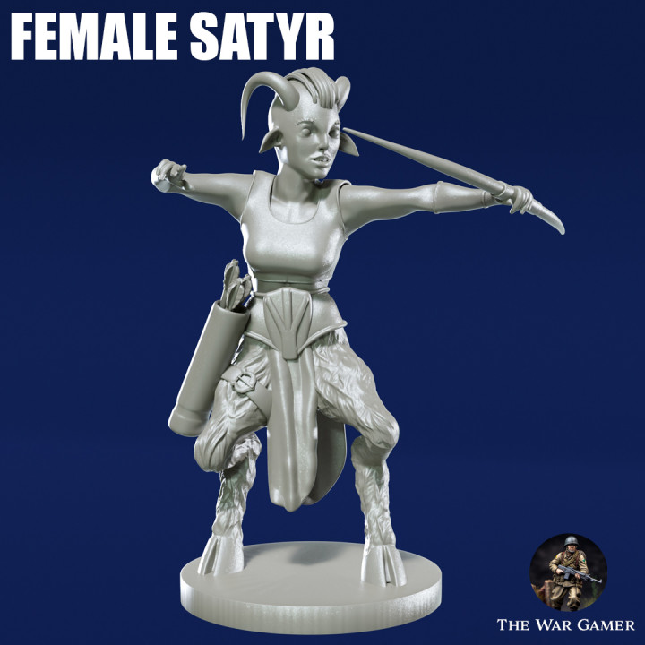 3D Printable Female Satyr by The WarGamer
