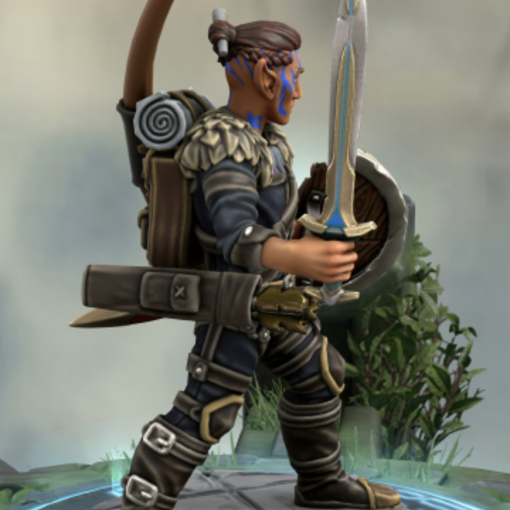 3D Printable Elf Warrior/ranger by caston weeks