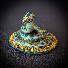 3D Printable Giant Constrictor Snake coiled by Miguel Zavala