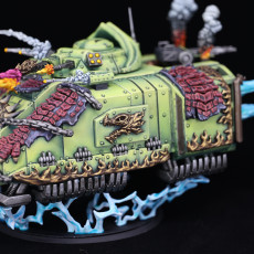 3D Printable Flame Lizard Heavy Hover APC by EightLegsMiniatures