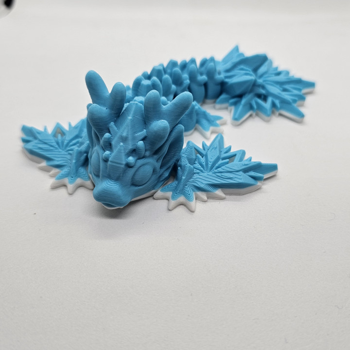 3D Print of Tiny Winter Wyvern and Dragon by ashers16