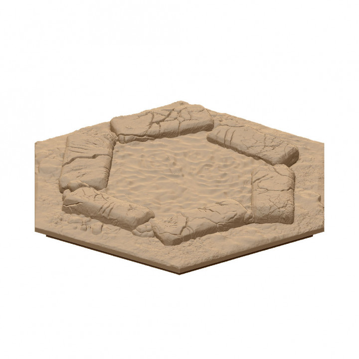 3D Printable Hexhog Tabletops: Mysterious Megaliths by Hexhog Tabletops