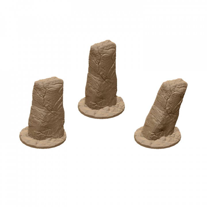 3D Printable Hexhog Tabletops: Mysterious Megaliths by Hexhog Tabletops