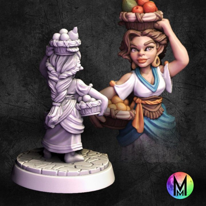 3D Printable Ultimate Female Character Pack #1 by Moonlight Minis ...