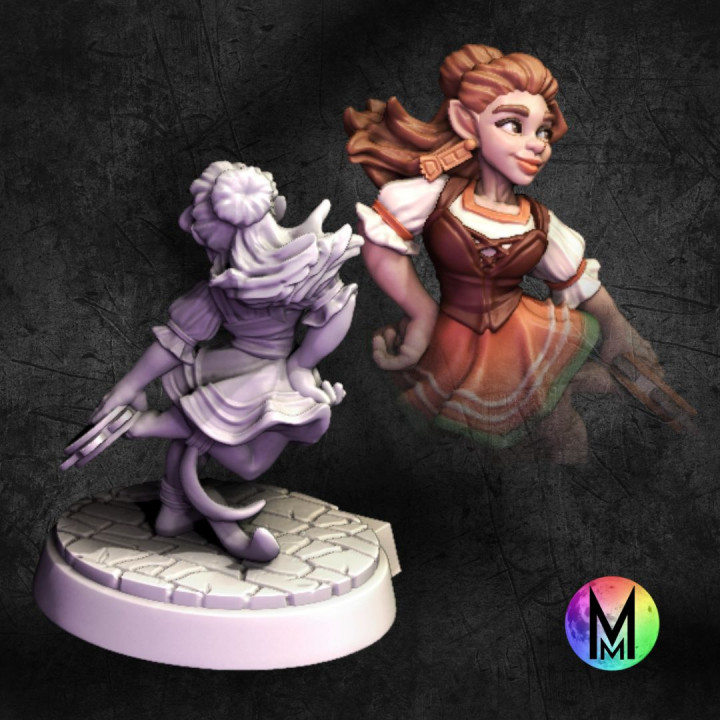 3D Printable Ultimate Female Character Pack #1 by Moonlight Minis ...