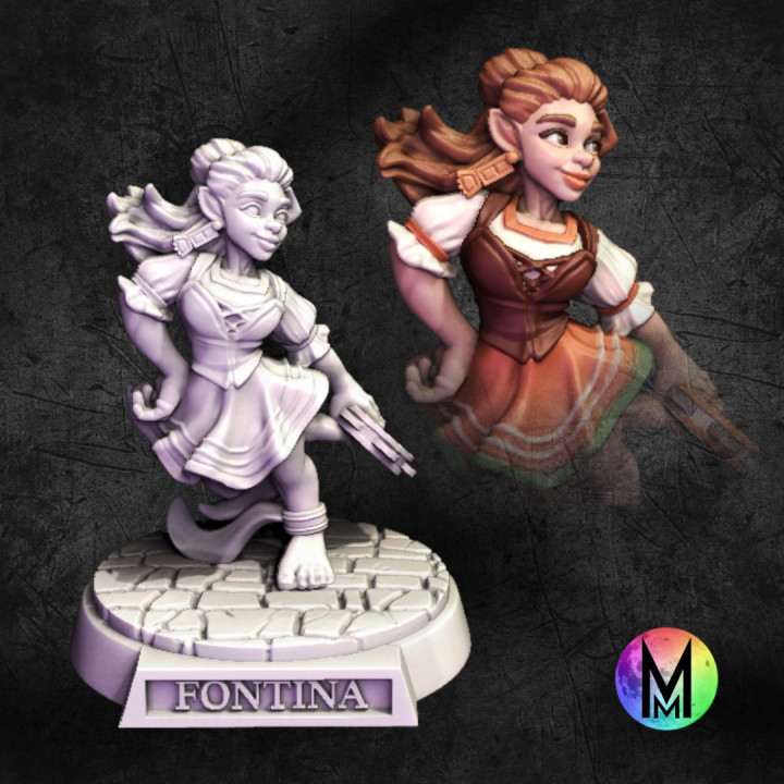 3D Printable Ultimate Female Character Pack #1 by Moonlight Minis ...