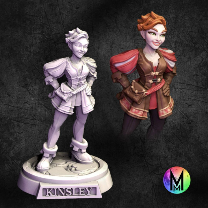 3D Printable Ultimate Female Character Pack #1 by Moonlight Minis ...