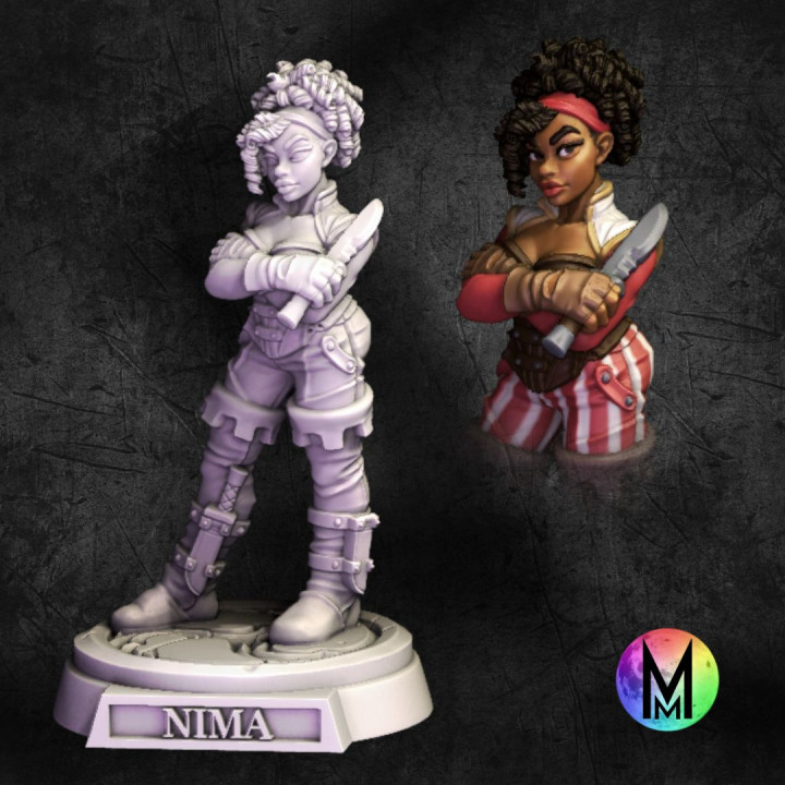 3D Printable Ultimate Female Character Pack #1 by Moonlight Minis ...