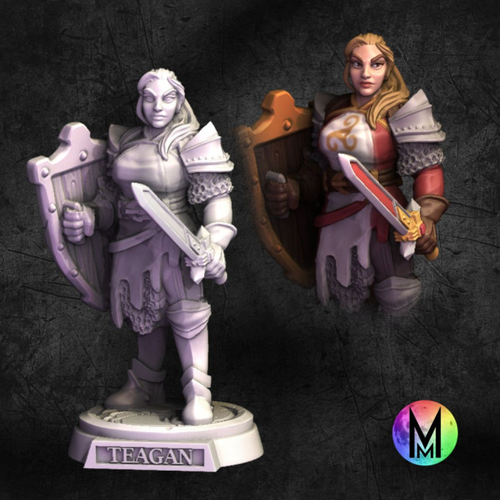 3D Printable Ultimate Female Character Pack #1 by Moonlight Minis ...