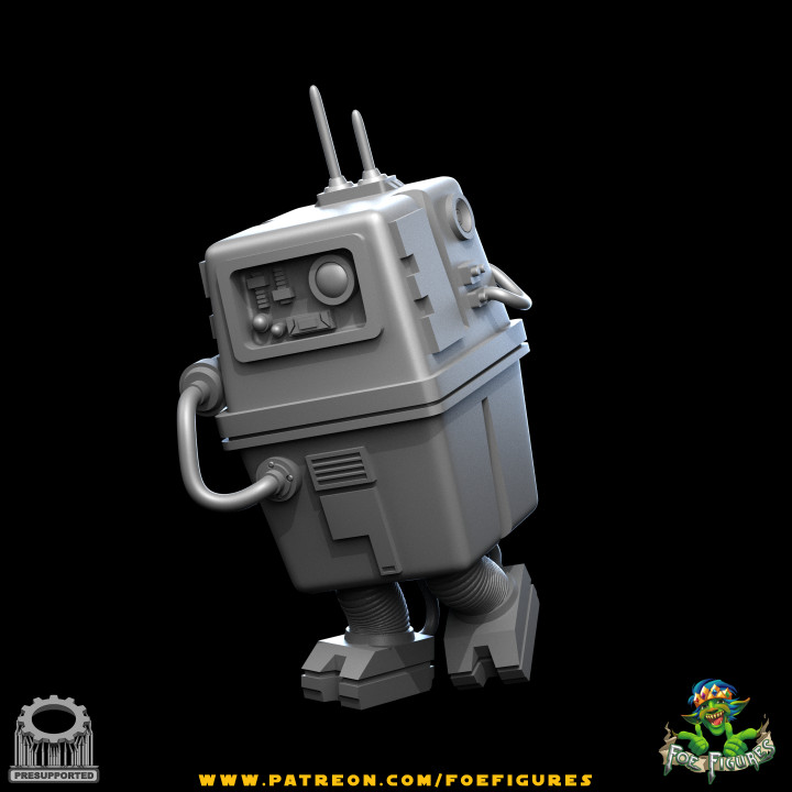 3D Printable Tonk Droid B Running by Foe Figures