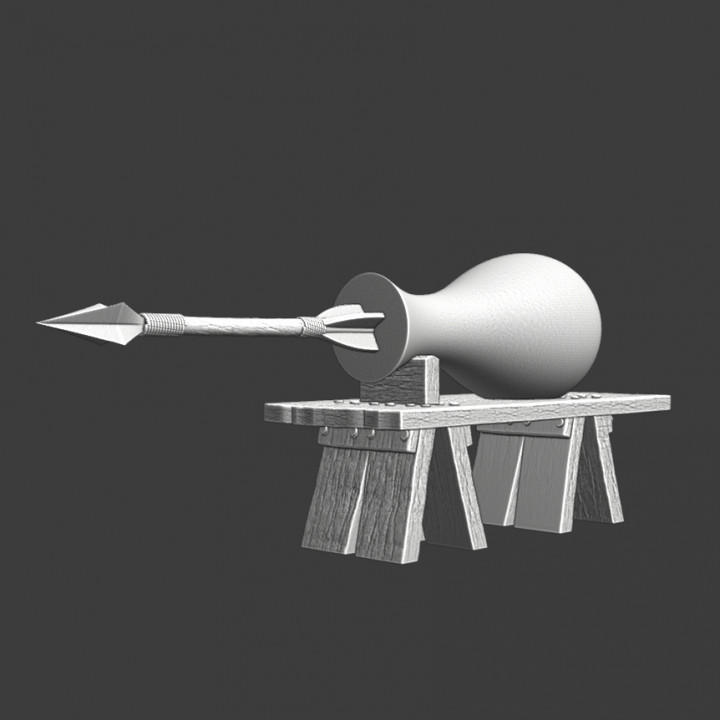 3D Printable Medieval Anti-ship cannon - wargaming by Northern Crusades ...