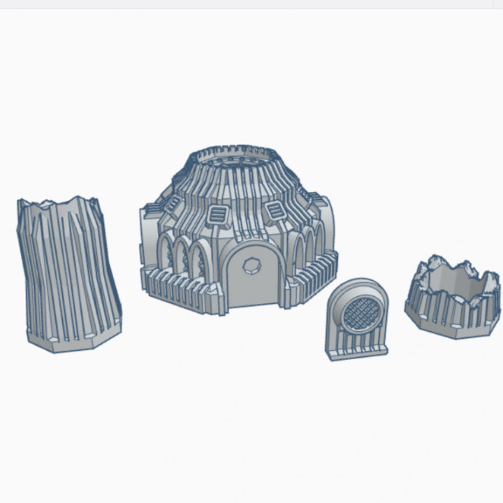 3D Printable Tech Cult Refinery and Pipeline Bundle Set by Wargame Forge