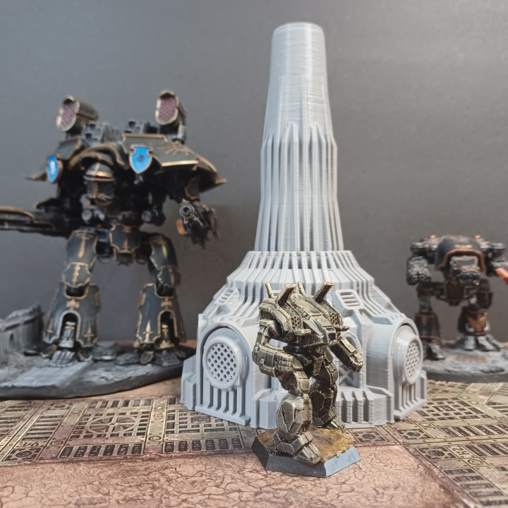 3D Printable Tech Cult Refinery by Wargame Forge