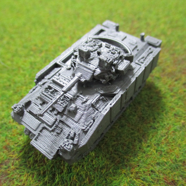 3D Printable MG144-UK12C FV511 Warrior Command by Aotrs Shipyards