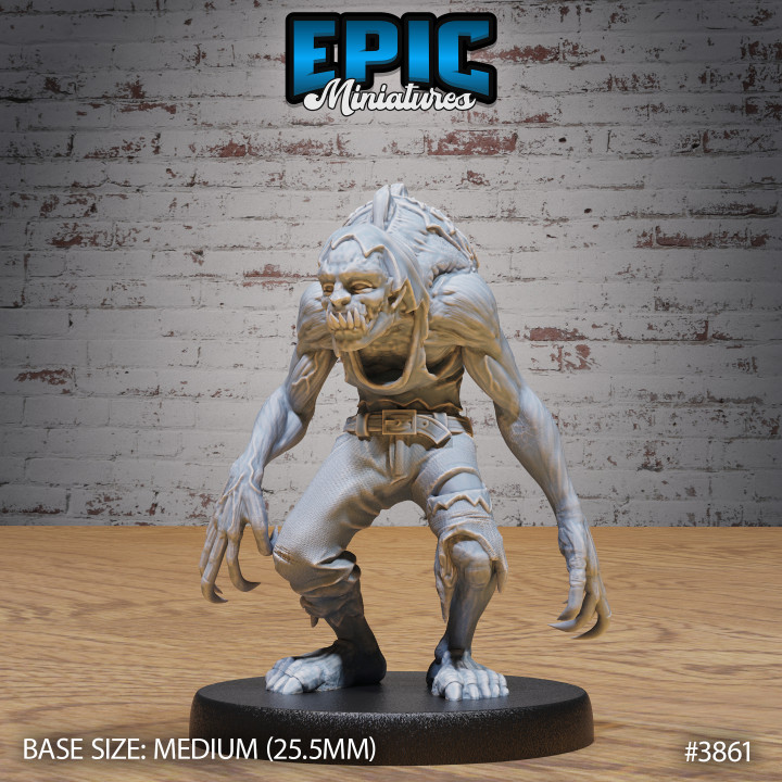 3D Printable Common Ghoul / Evil Spirit / Undead Humanoid Beast ...