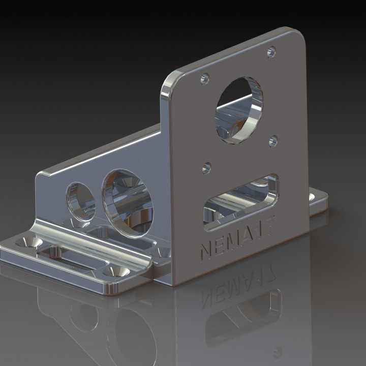 3D Printable Stepper Stand NEMA17 V1.1 by NerdCorner