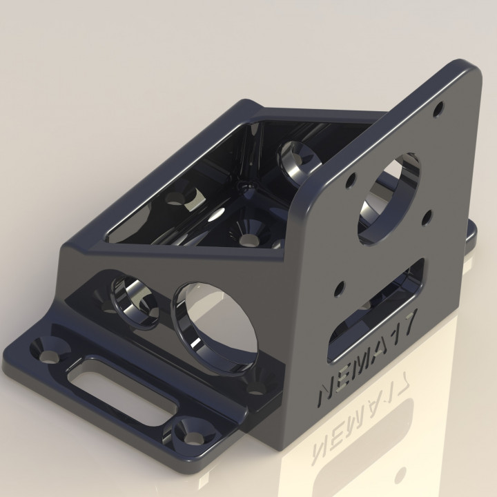 3D Printable Stepper Stand NEMA17 V1.1 by NerdCorner
