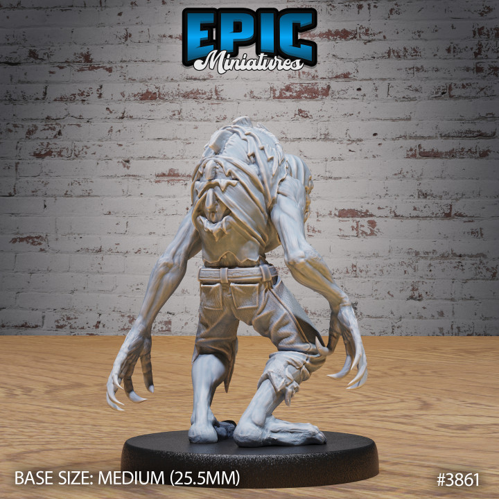 3D Printable Common Ghoul Set / Evil Spirit / Undead Humanoid Beast ...