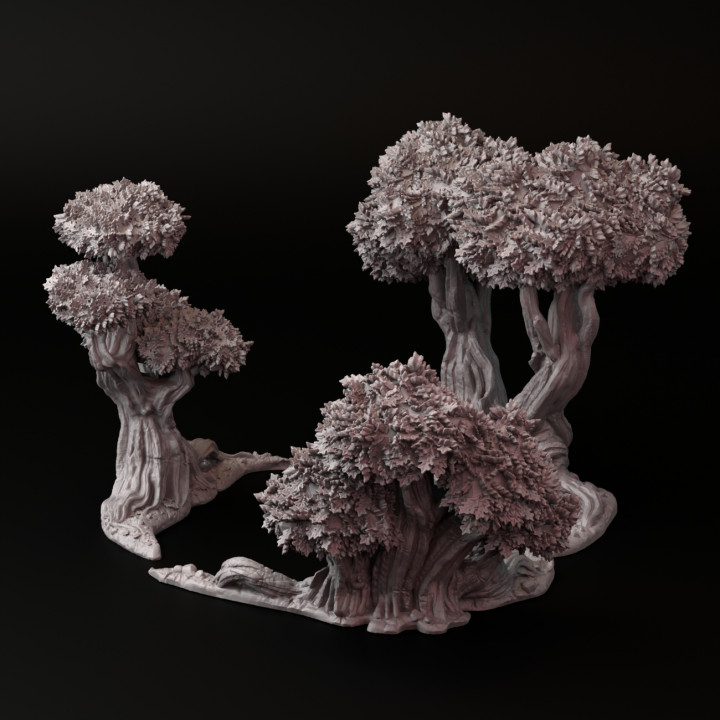 3D Printable Trees for wargame by Crosslances