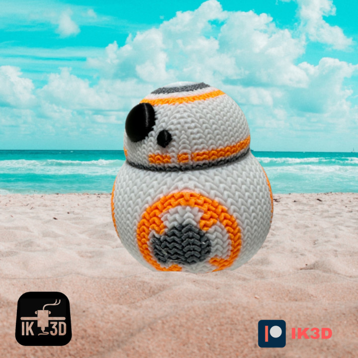3D Printable KNITTED ROBOT DROID BB8 by IK3D