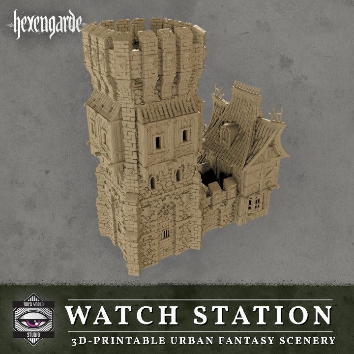 3D Printable Watch Station by Tired World Studio