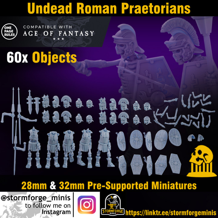 3D Printable Ultimate Undead Roman Army Set by Stormforge Miniatures