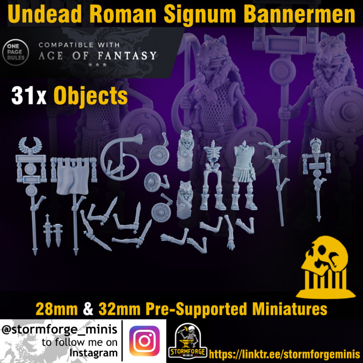 3D Printable Ultimate Undead Roman Army Set by Stormforge Miniatures
