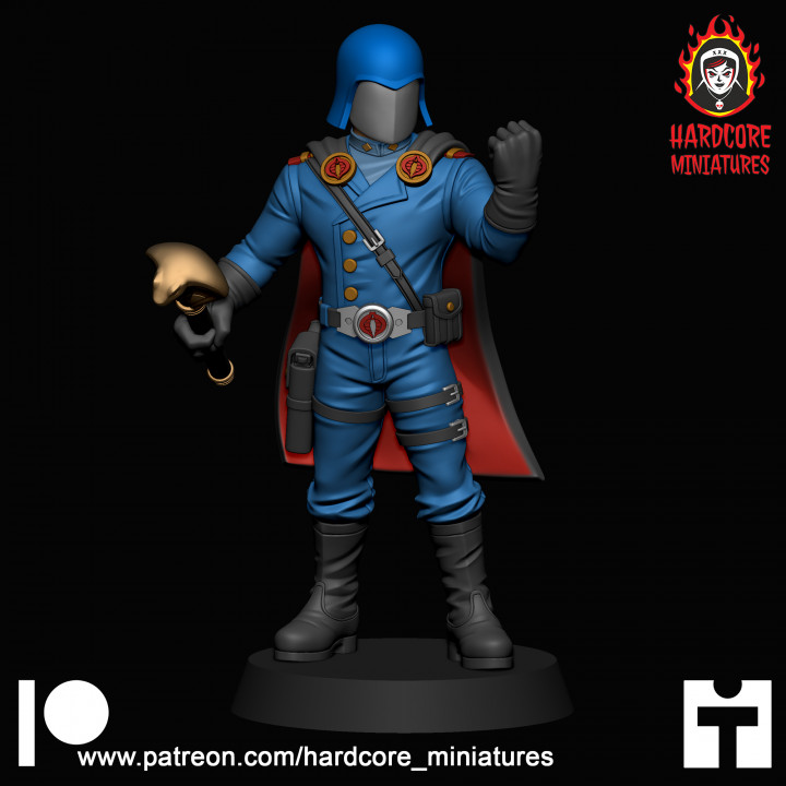 3D Printable Commander by Hardcore Miniatures