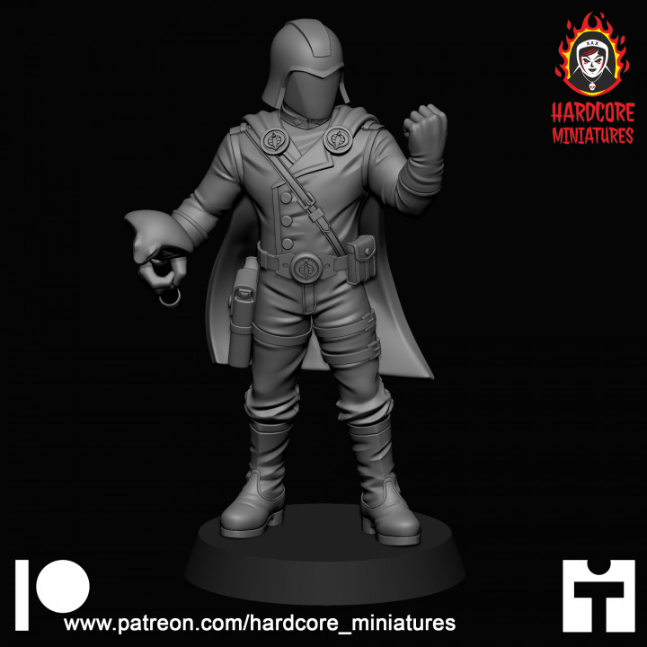 3D Printable Commander by Hardcore Miniatures