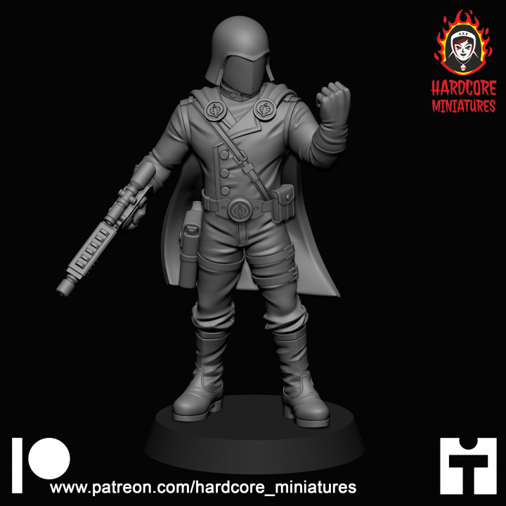 3D Printable Commander by Hardcore Miniatures