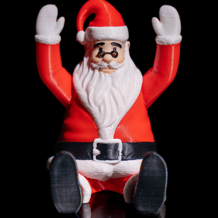 3D Printable Supportive Santa Phone Holder by Stlflix