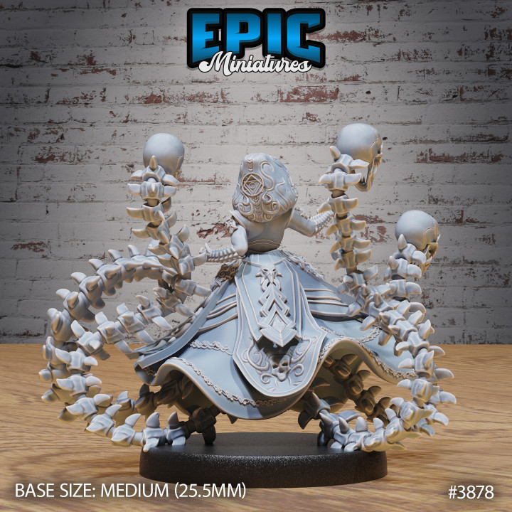 3D Printable Gnome Lich Queen Set / Undead Dwarf Wizard / Dwarfen ...